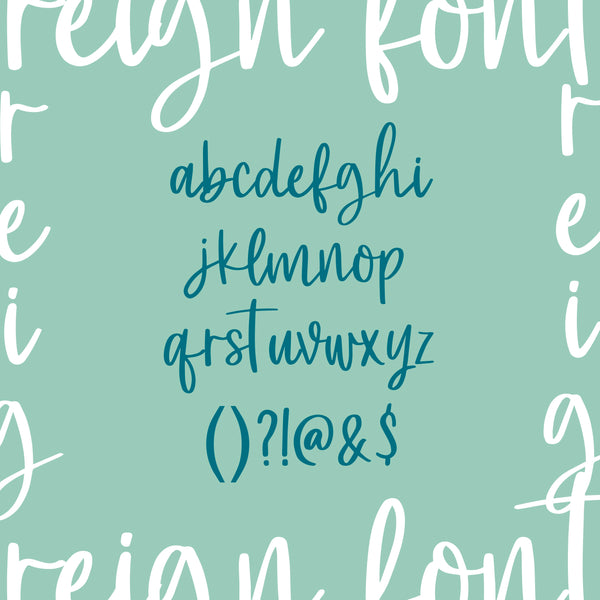 Reign Handwritten font – Bleed Kreative